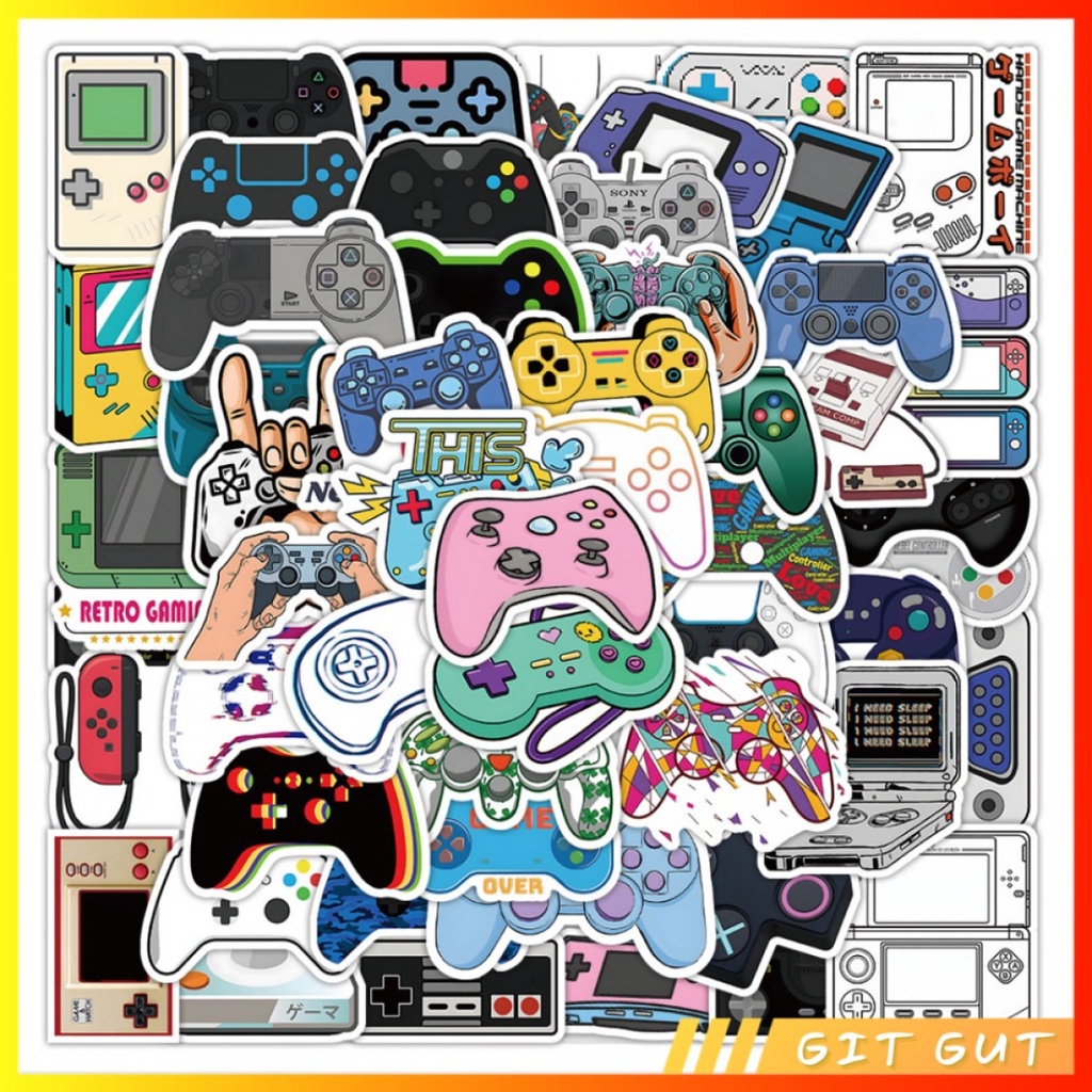 Jual Sticker Pack Stiker Vinyl 50 pcs Game Controller Stick Collection ...