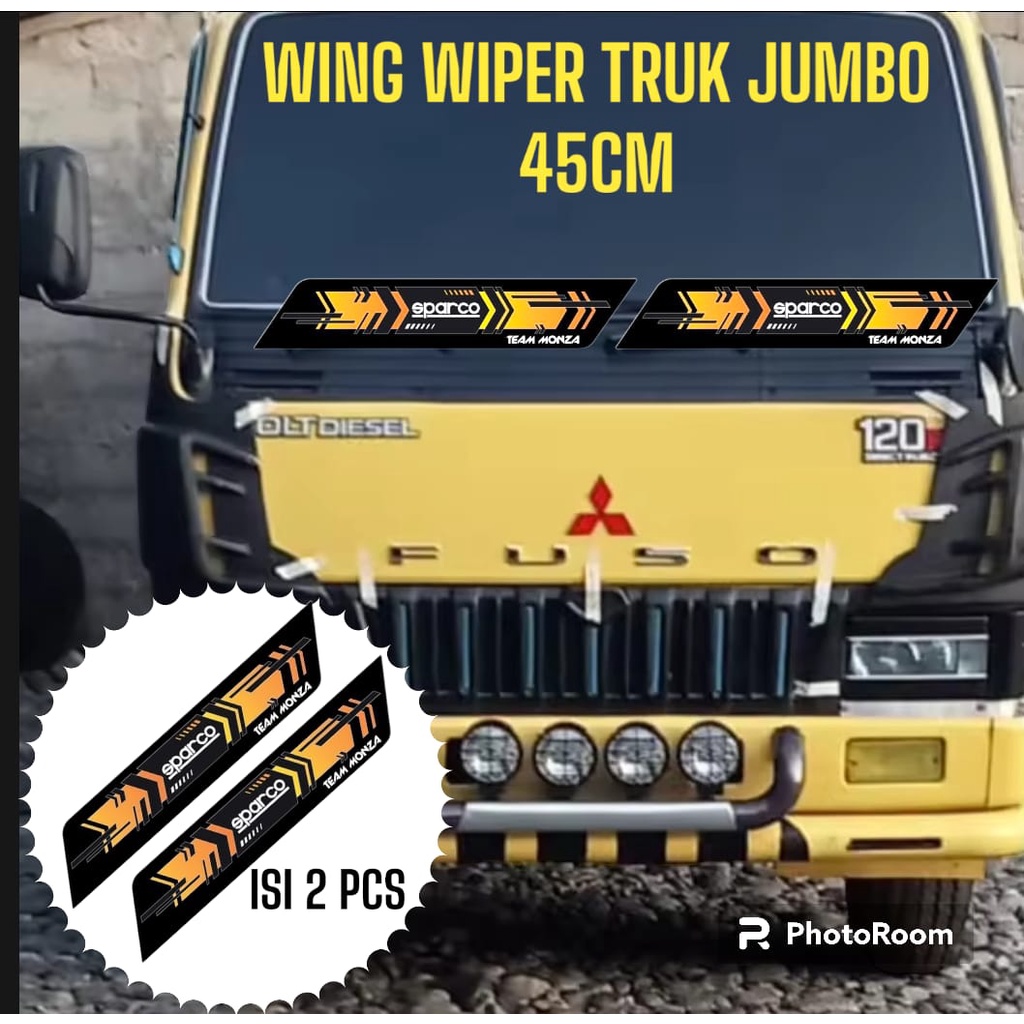 Jual Wing Wiper Mobil Truk Canter Fuso 45Cm ( Sepasang ) | Shopee Indonesia