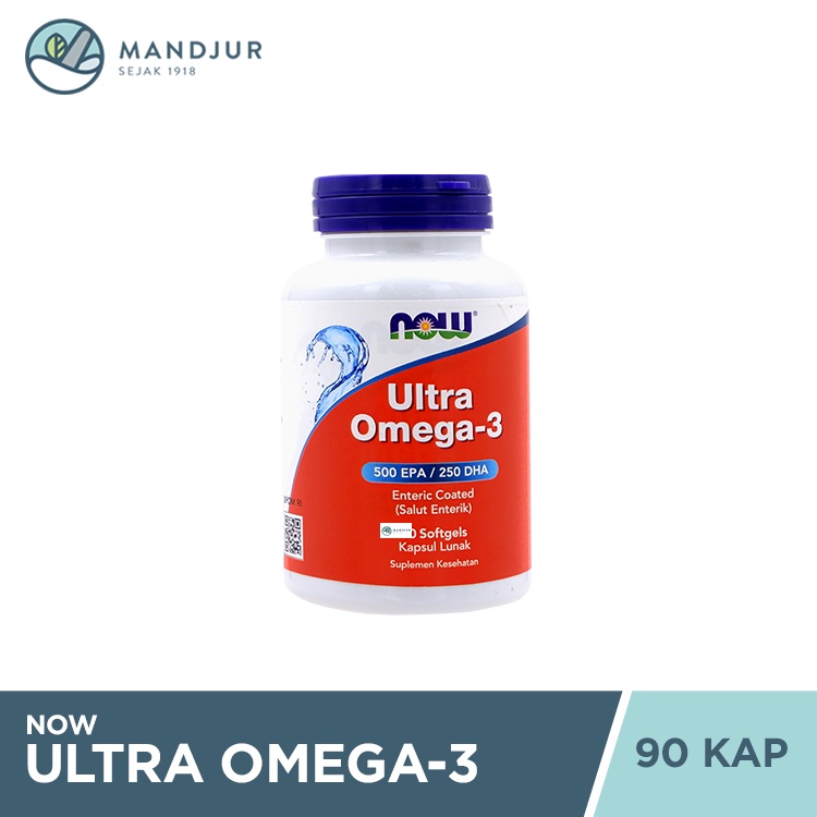 Jual NOW ULTRA Omega 3 500 EPA/250 DHA 90 Softgels - Suplemen Kesehatan ...