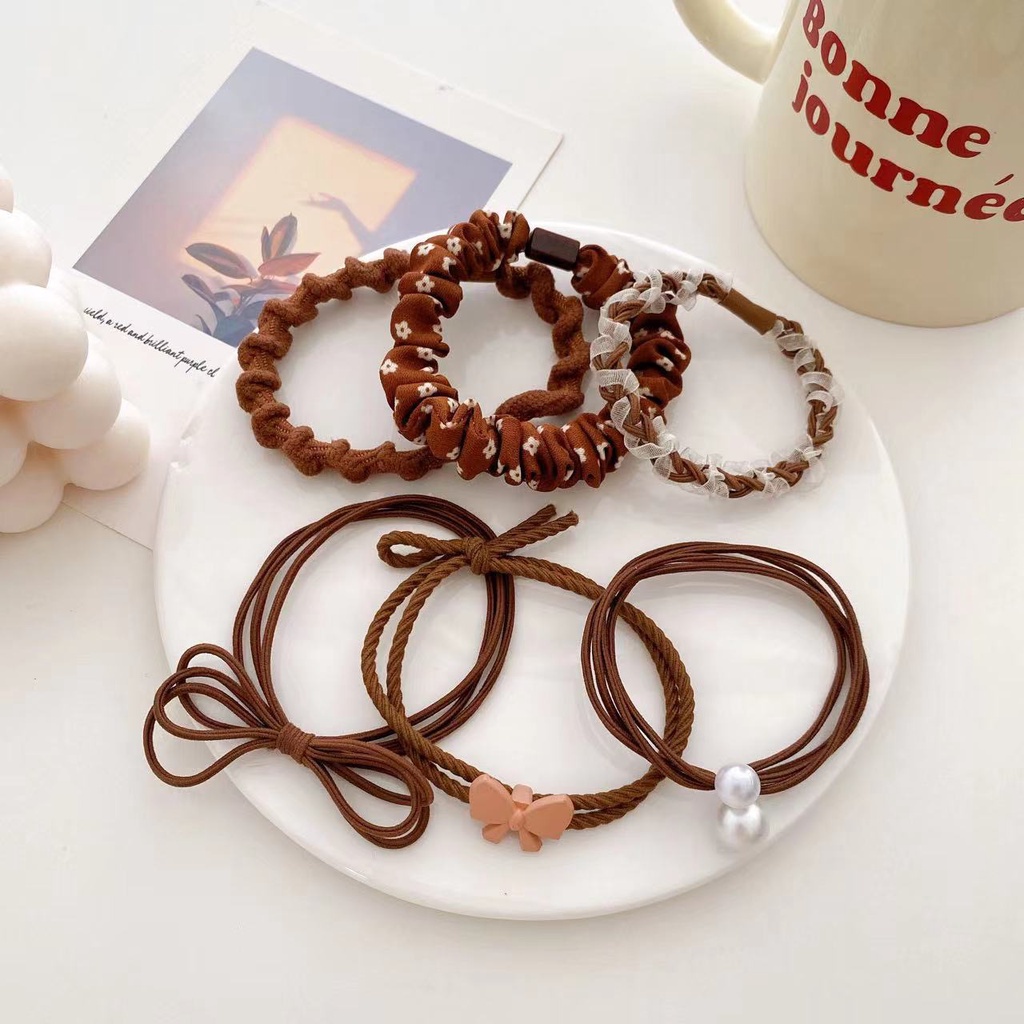 Jual ED - 6PCS / SET KUNCIRAN IKAT RAMBUT FASHION KOREA / AKSESORIS ...