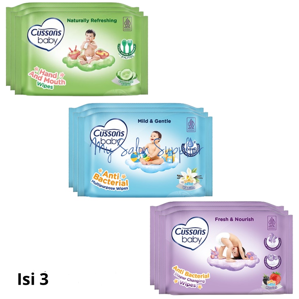 Jual Cusson Baby Care Wipes Tissue Basah Hand and Mouth / Anti ...