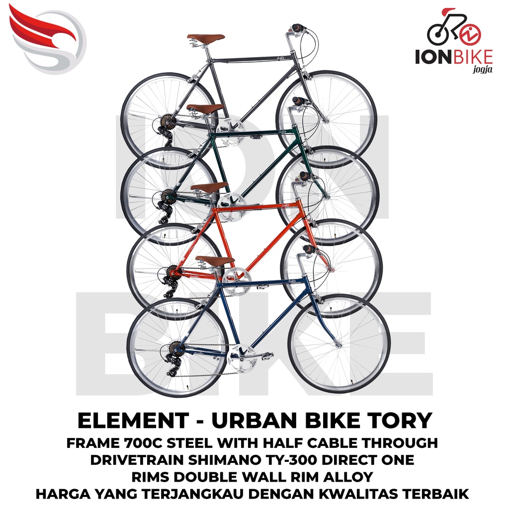 Jual Sepeda Urban 700c Element Tory Commuter Federal Hybrid Touring ...