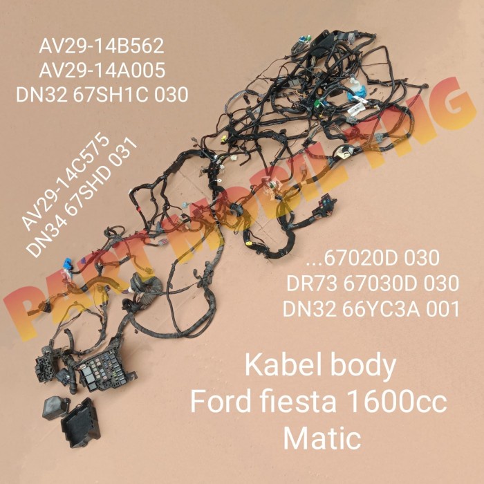 Jual Wiring / Wearing Harness Kabel Body Ford Fiesta AV29-14C575 PER ...