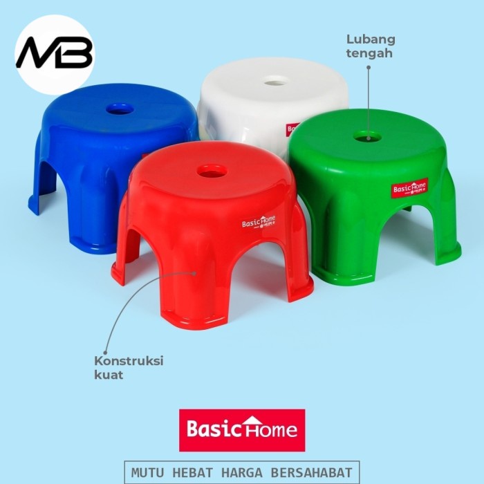 Jual Bangku Bulat Lana Round Stool Basic Home by Lionstar | Shopee ...