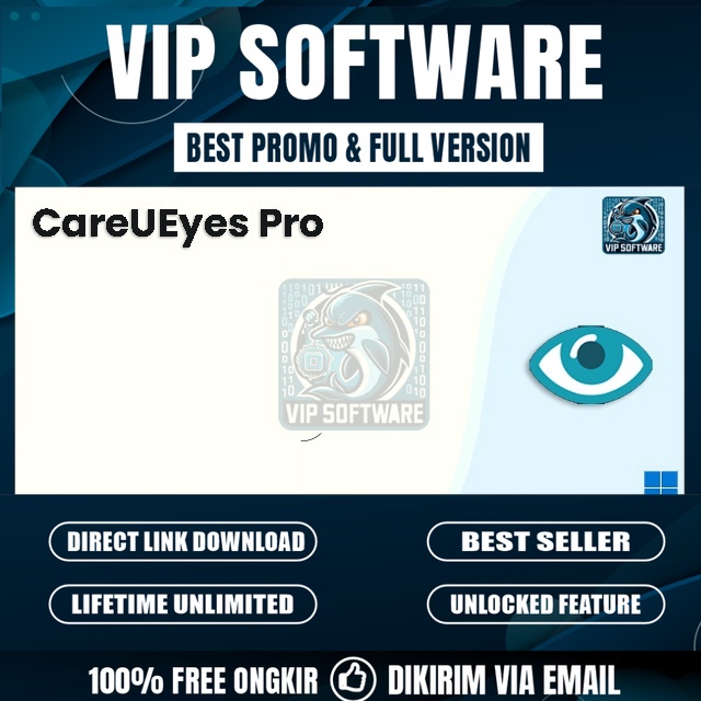 Jual CareUEyes Pro Pro Win OS - Lindungi mata dengan filter cahaya biru dan pengingat istirahat ...