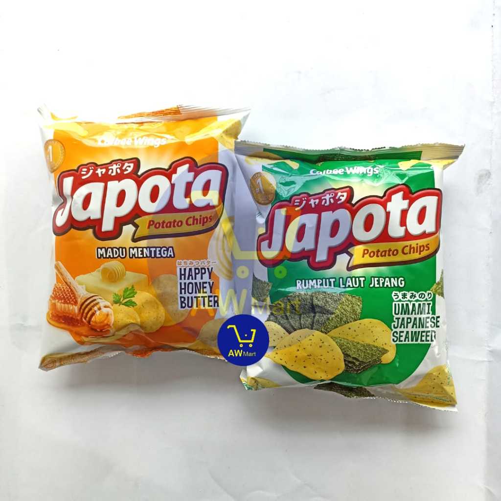Jual JAPOTA POTATO CHIPS 68 GRAM RUMPUT LAUT DAN MADU MENTEGA - CHIKI ...