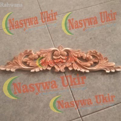Jual Ukiran kayu mahkota anggur ornamen ukir tempel kayu mahoni murah ...
