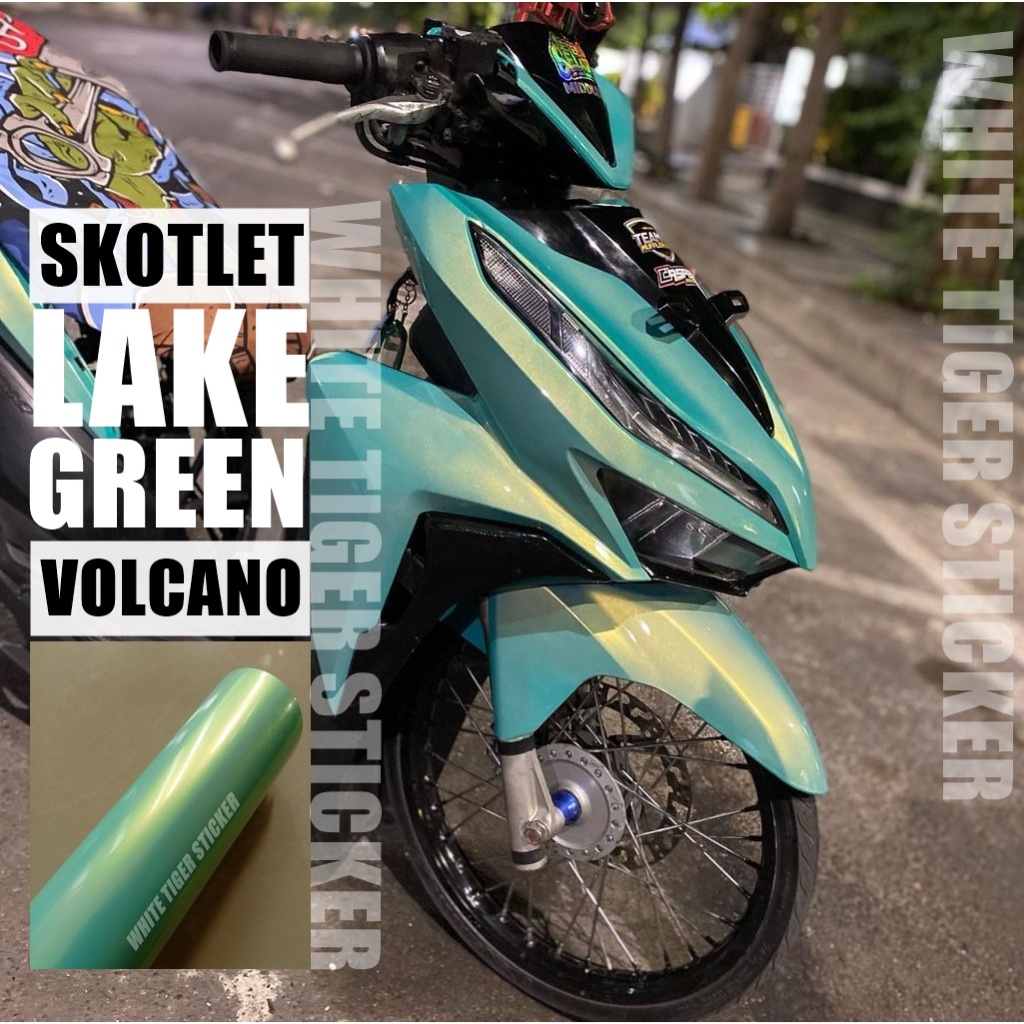 Jual SKOTLET STIKER MOTOR HIJAU MUDA LEMBAYUNG SCOTLITE MOTOR LAKE ...