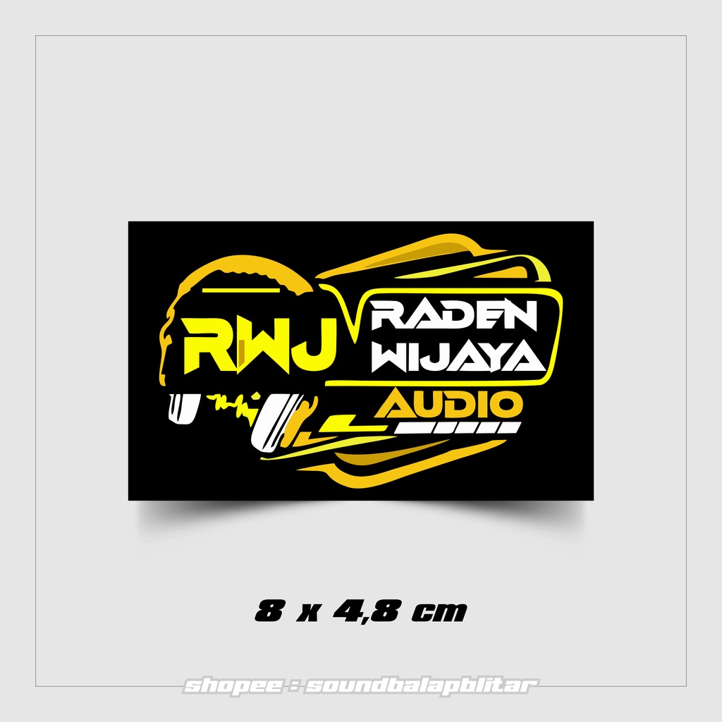 Jual Sticker 2024 - Stiker RWJ Raden Wijaya Audio Vynil Bijian Anti Air | BNC | Shopee Indonesia