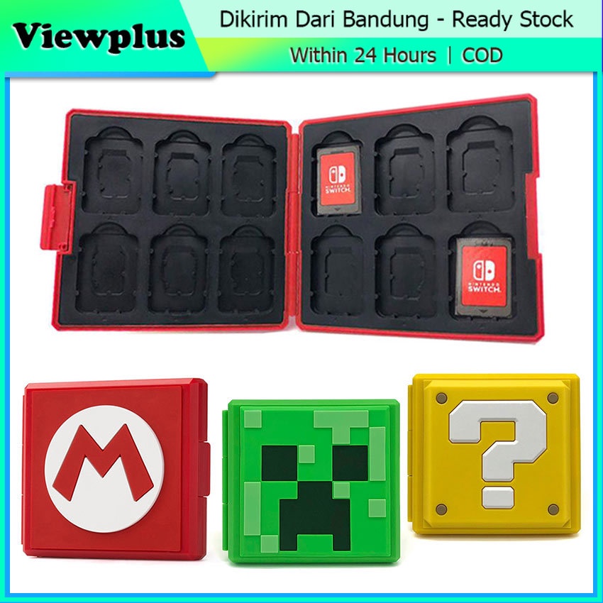Jual 12in1 Nintendo Switch Game Card Case Storage Box Game Card Case ...