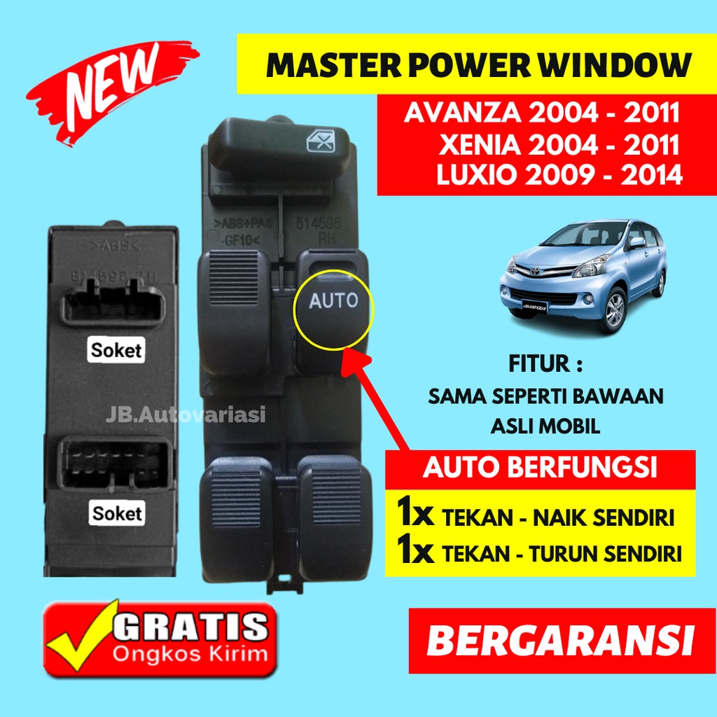 Jual Switch Saklar Master Power Window Avanza Xenia Lama Old Luxio ...