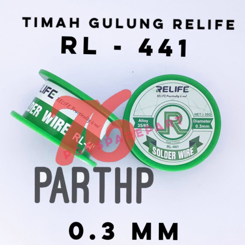 Jual New Original Relife RL-441 ( 0.3MM ) - Kawat Timah Solder Gulung ...