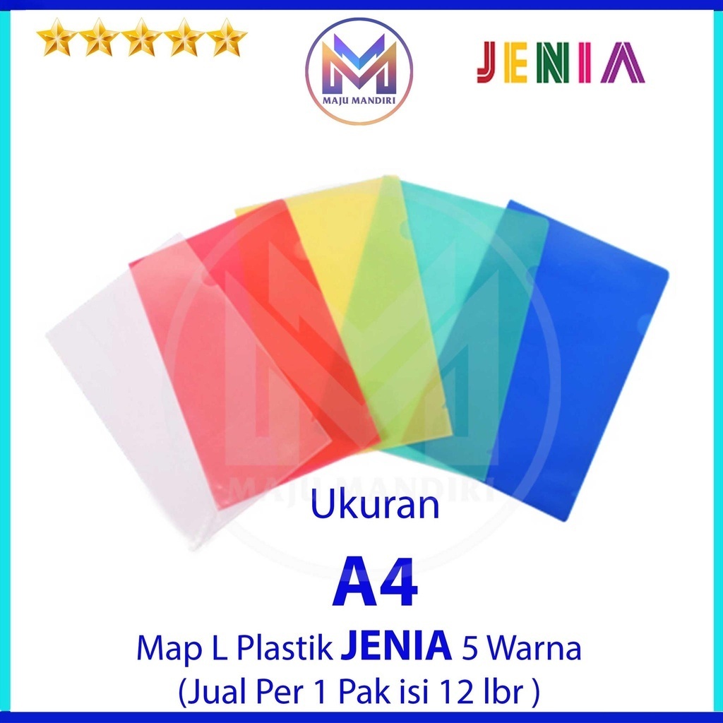 Jual Map L Ukuran A4 / Clear Sleeve / Plastik Selip Dokumen Bening ...