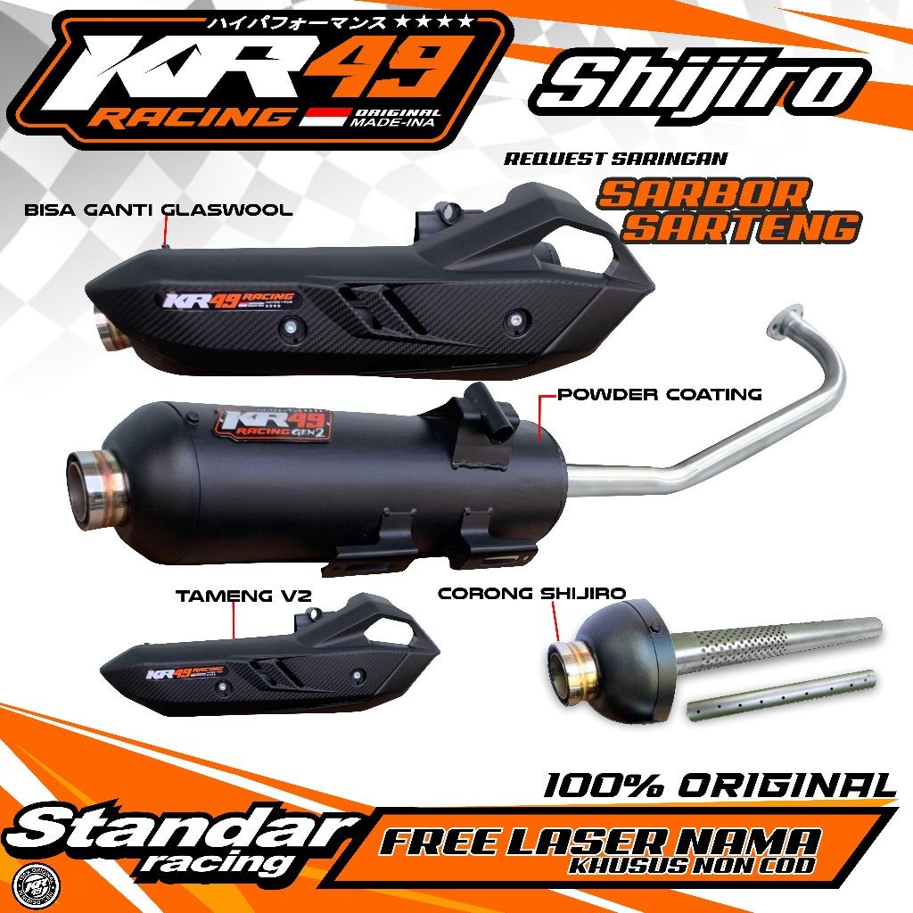 Jual KNALPOT Shijiro dari KR49 GEN2 ORIGINAL BEAT FI / BEAT DULUXE ...
