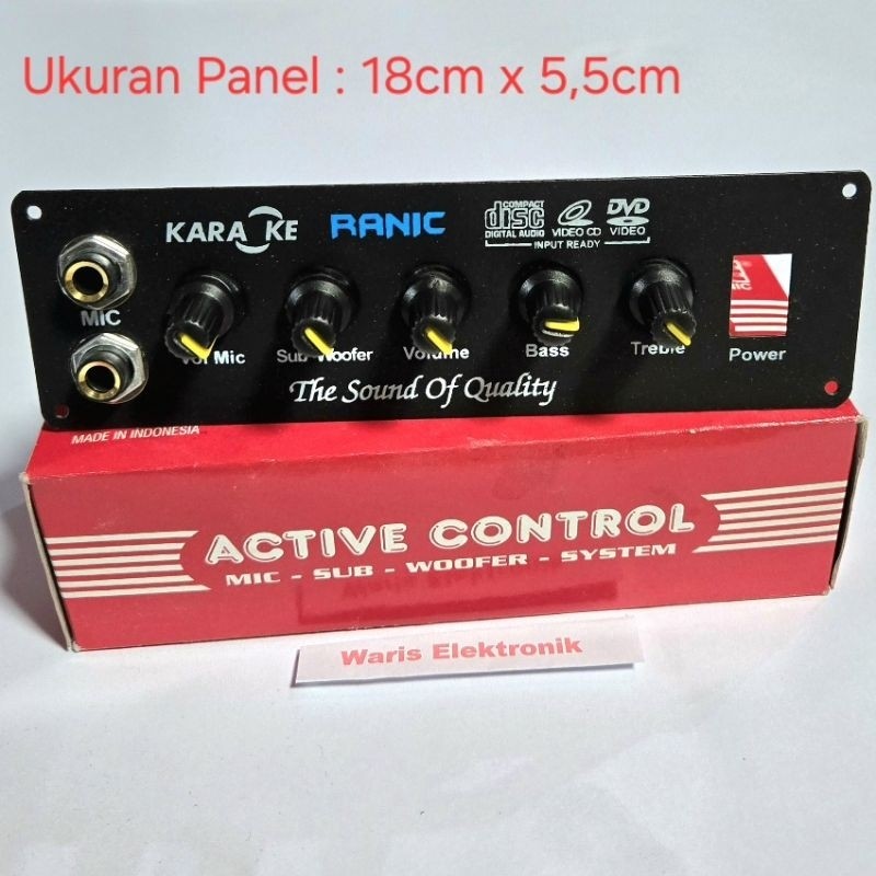 Jual Aktive Tone Control Stereo plus Mic dan Subwoofer Ranic | Shopee ...