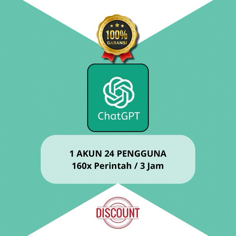 Jual ChatGPT 4 ChatGPT 4o ChatGPT Plus+ Resmi OpenAI | Shopee Indonesia
