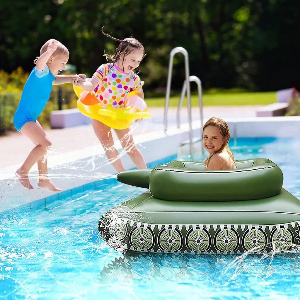 Jual 110cm Summer Fun Giant Tank With Watergun Inflatable Toy Floating ...