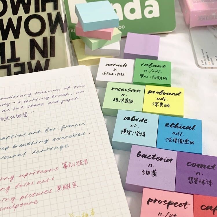 Jual Sticky Notes 100 Lembar Mini Memopad Memo Aesthetic Morandi Sticky ...