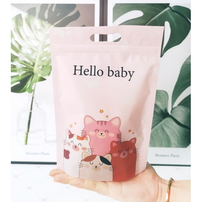 Jual (5 PCS) PLASTIK STANDING POUCH ZIPLOCK SEAL TEMPAT KUE PERMEN BISA ...