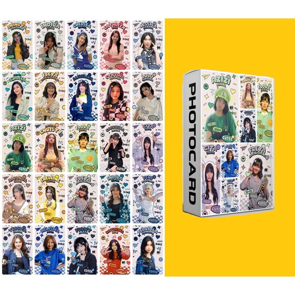 Jual 25 Pcs 2 SISI Photocard JKT48 Free InnerLeeve JKT 48 1 set isi 25 Pcs | Shopee Indonesia