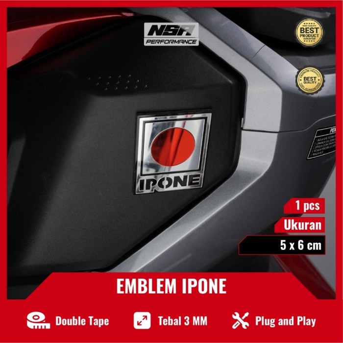 Jual EMBLEM IPONE TIMBUL STICKER LOGO IPONE 3D MOTORCYCLE OIL - PERSEGI ...