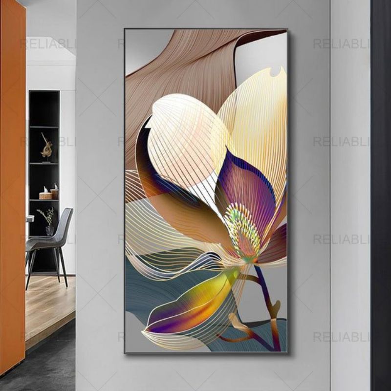Jual lukisan dinding aesthetic hiasan ruang tamu plus frame | Shopee ...