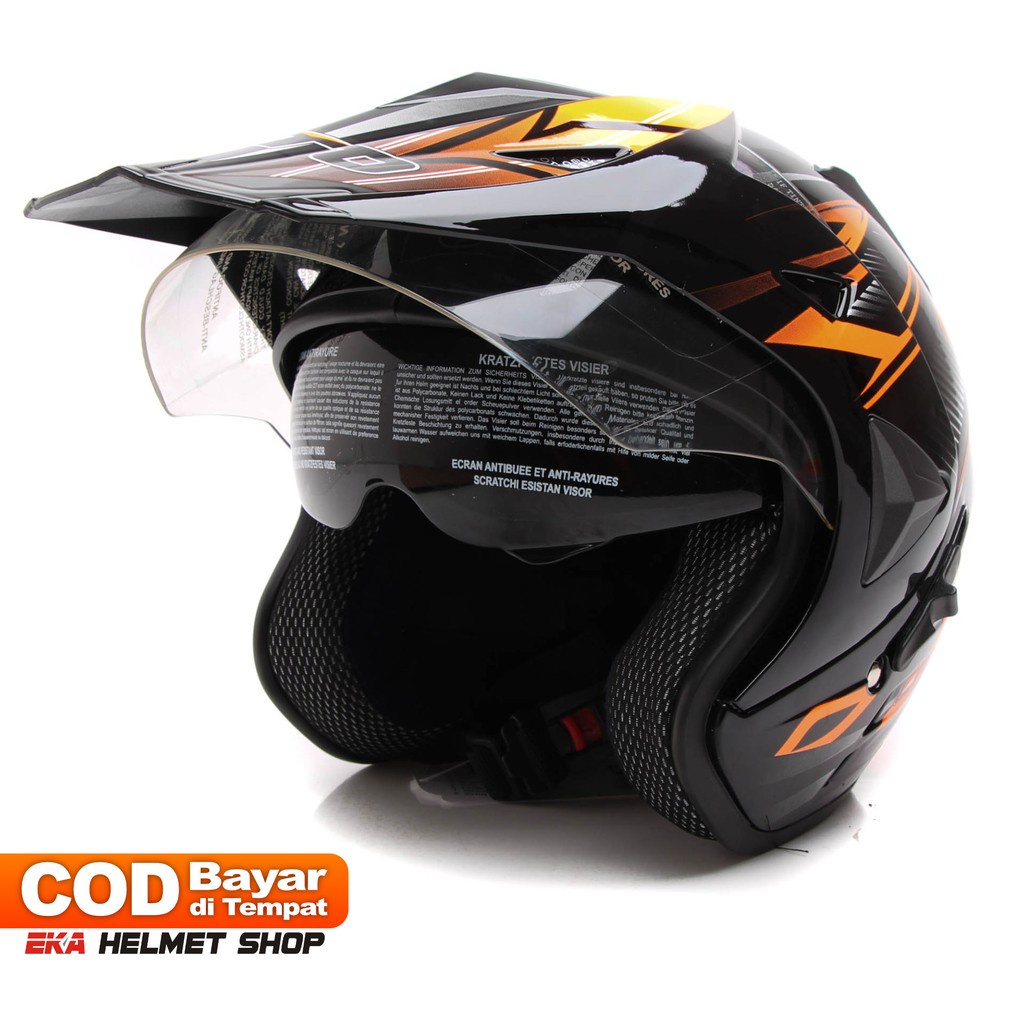 Jual Helm Motor Pria Polos SNI Helem Cowok Dewasa Helmet ProSight Cross ...