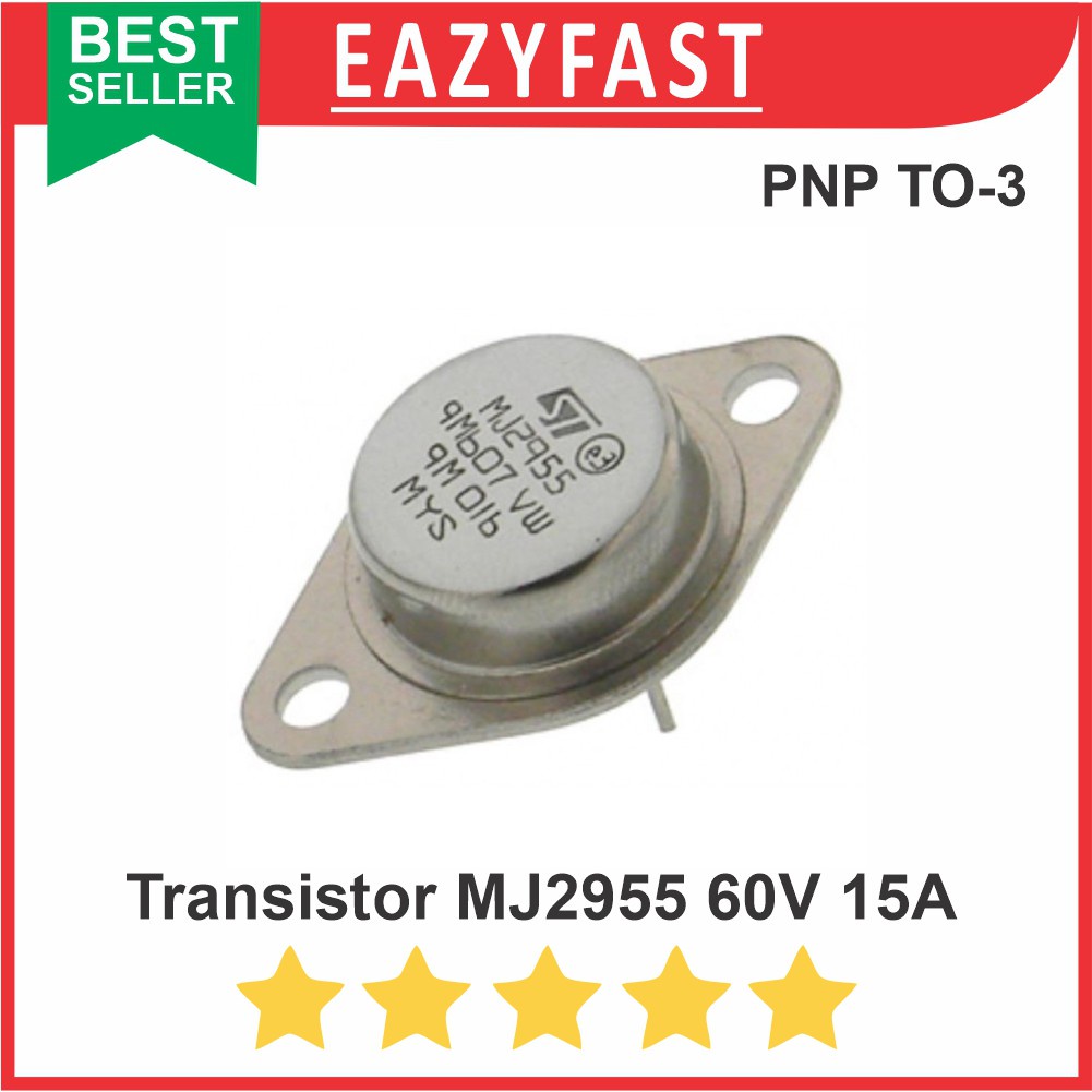Jual Transistor Jengkol MJ2955 PNP Final Power Driver 60V 15A 115W TO-3 | Shopee Indonesia