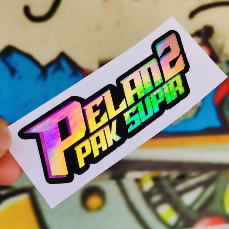 Jual Stiker pelan pelan pak sopir hologram | Shopee Indonesia