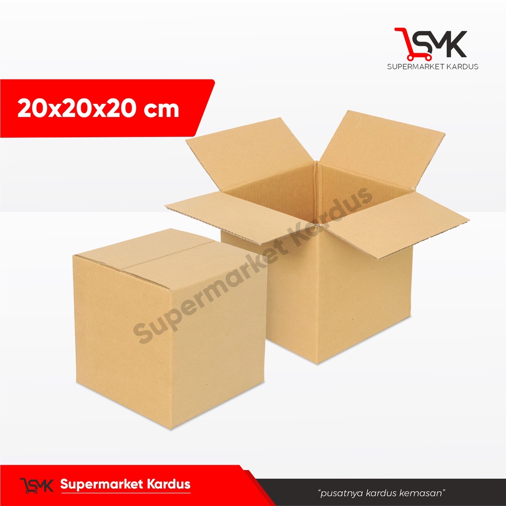 Jual Box 20x20x20 cm (ELA) Kardus/Karton/Paking/Normal/AMDK/Hampers ...
