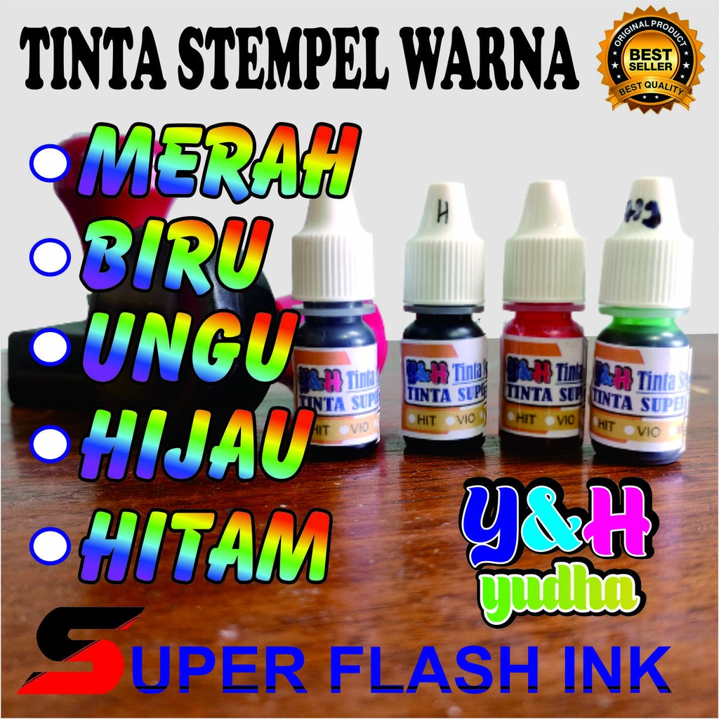 Jual Tinta Stempel Flash / Tinta Stempel Otomatis / Tinta warna / Tinta ...