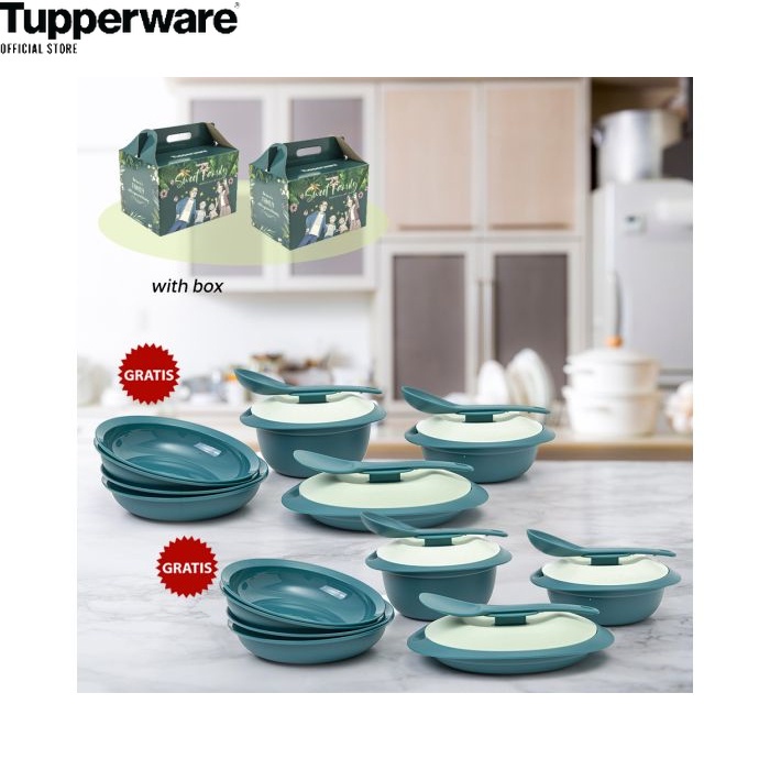 Jual TUPPERWARE PRASMANAN WADAH SAJI PIRING PLASTIK SWEET FAMILY ...