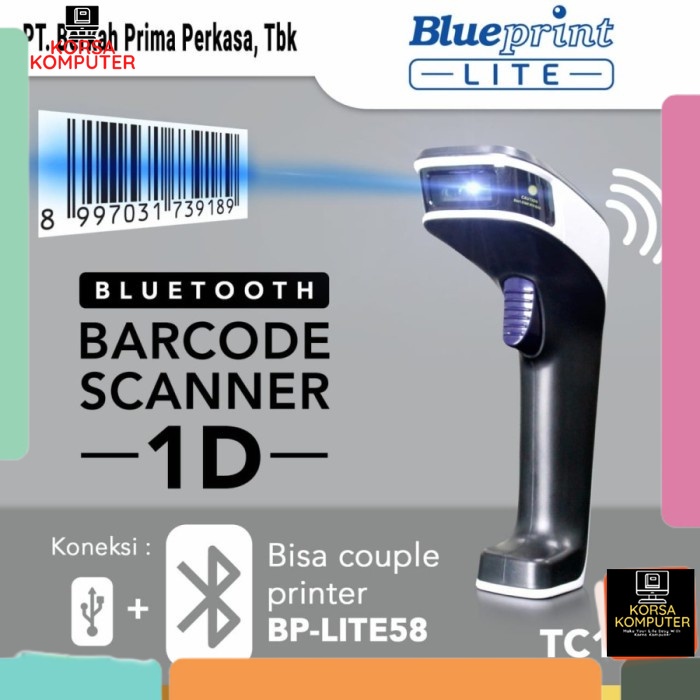 Jual Alat Scanner Barcode BLUEPRINT SCANER BARCODE 1D TC100 Auto Scan ...
