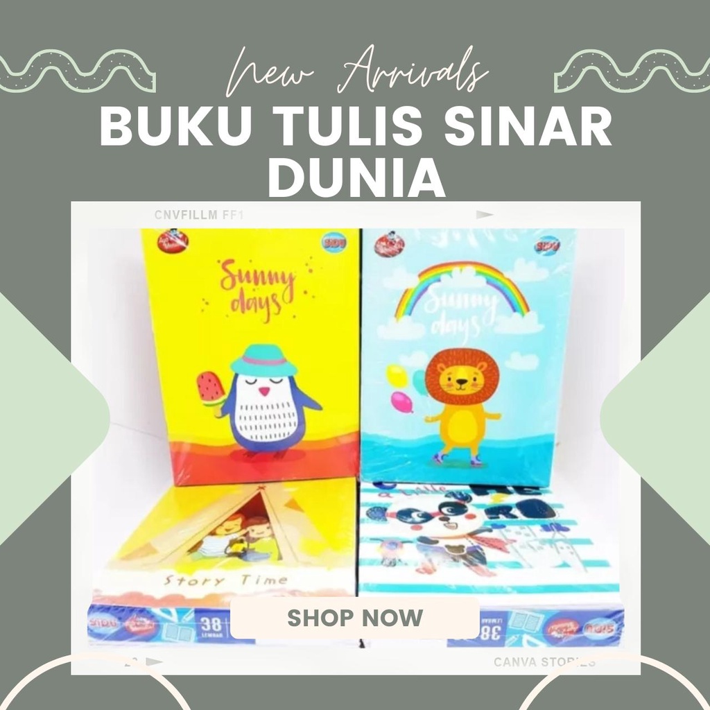 Jual Buku Tulis Catatan Sinar Dunia / Sidu 38 Lembar X 10 Buku / Buku ...