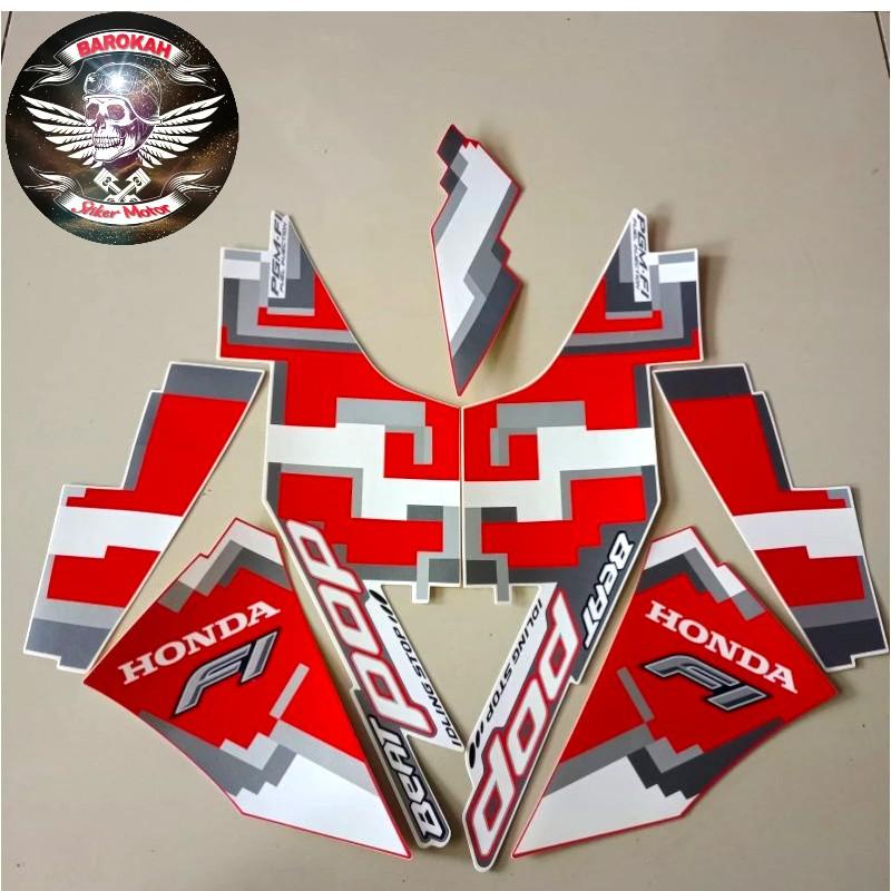 Jual AJS Striping stiker motor honda beat pop iss 2017 2018 stiker Bodi ...