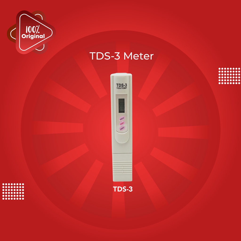Jual TDS Meter Alat Ukur Kualitas Air TDS 3 Meter Ppm Temp | Shopee ...