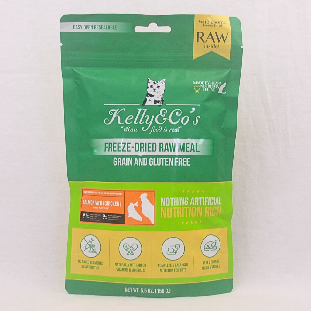 Jual KELLYCO Makanan Kucing Freeze Dried Salmon Chicken Mix Fruit Vege ...