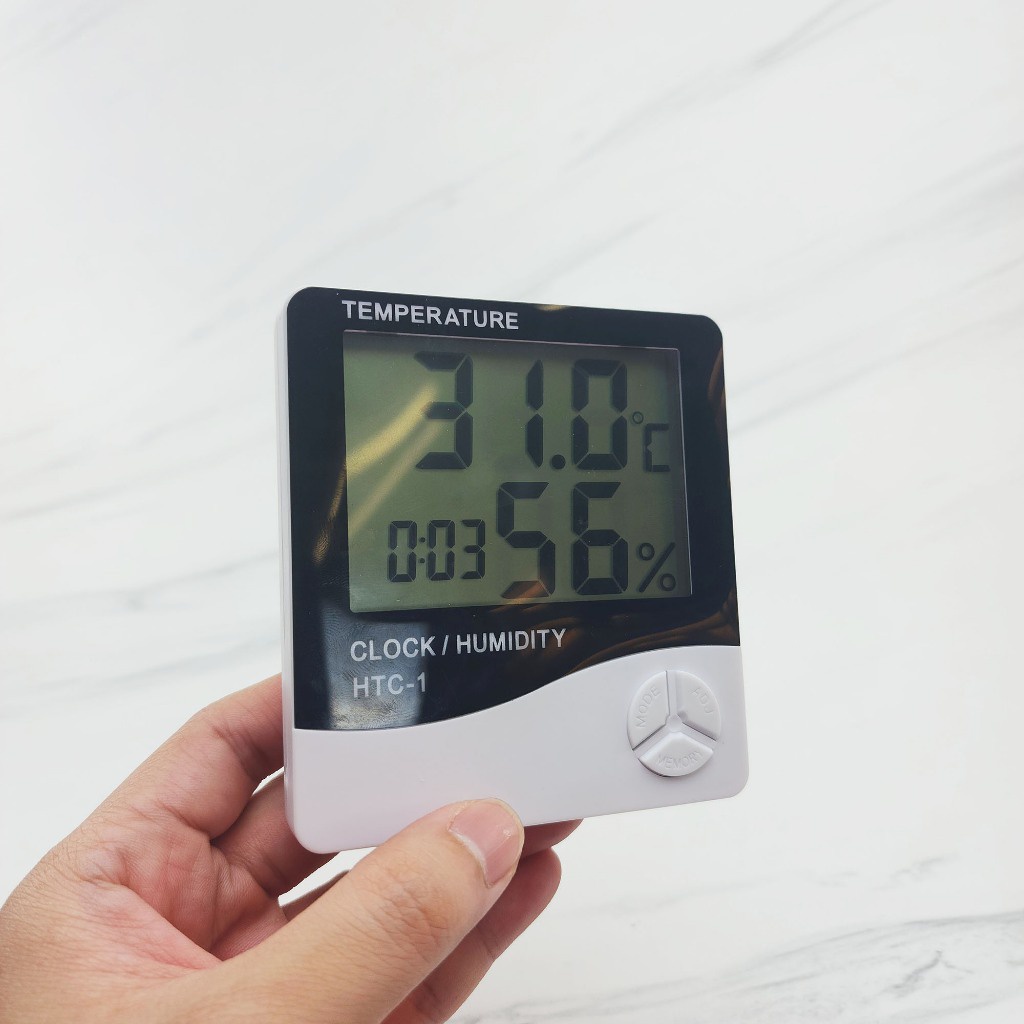 Jual HTC hygrometer termometer pengukur suhu kelembaban ruangan ...