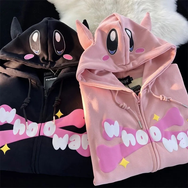 Jual Vallina Outfit - Whoo Wap Zip Jacket Hoodie Cutes Outerwear Remaja ...