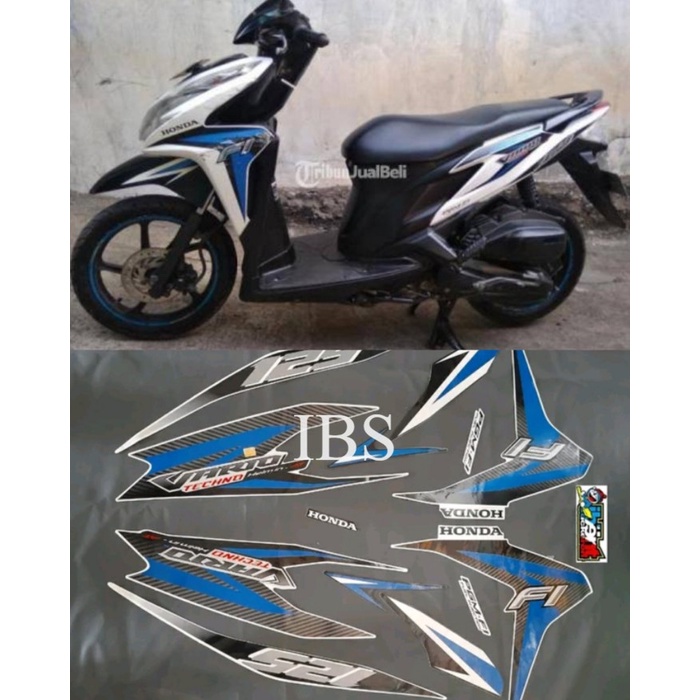 Jual STRIPING VARIO TECHNO 125 FI PUTIH BIRU 2012 STANDAR HONDA ...
