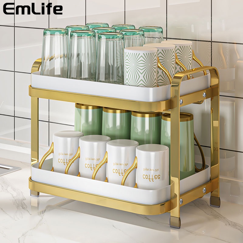 Jual Rak gelas cangkir estetik stainless Barang Unik Kopi Gelas Mug ...