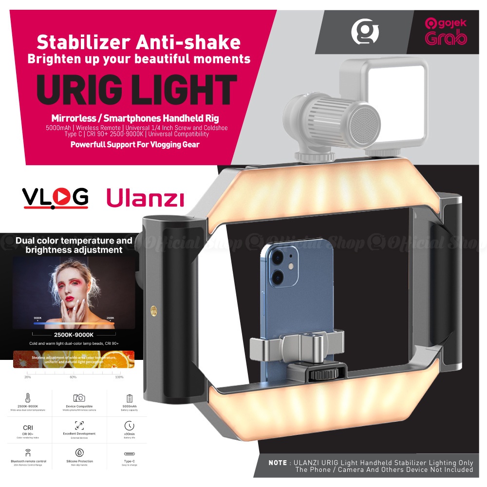 Jual ULANZI U-Rig Light Video Rig Cage for Handheld Lampu Grip Vlogging ...