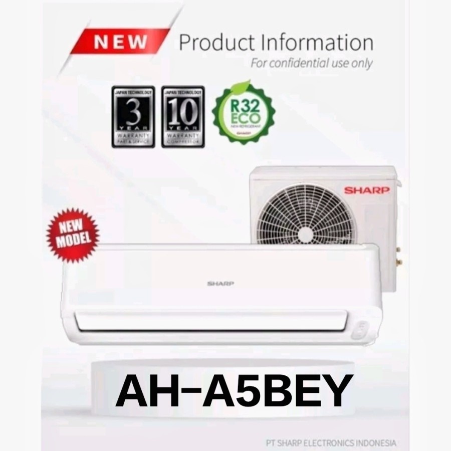 Jual AC SHARP LOW WATT AH-A5BEY 1/2PK + PASANG A5BEY | Shopee Indonesia