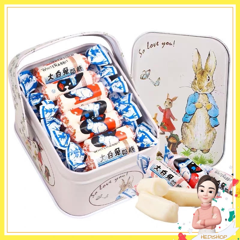 Jual Permen Susu Kelinci - White Rabbit Candy - Free Kaleng Cantik ...