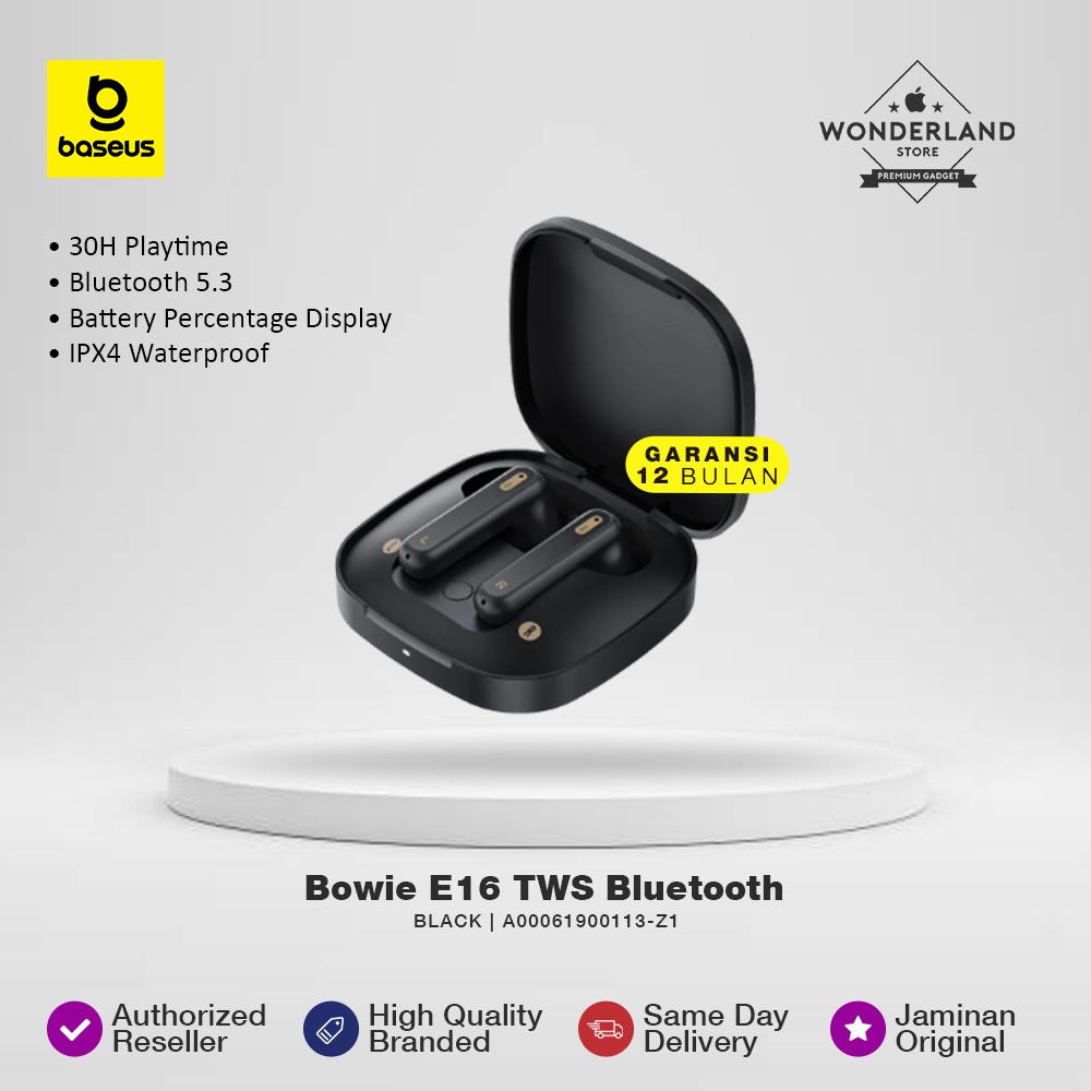 Jual Baseus Bowie E16 TWS Bluetooth Earphone Bluetooth 5.3 IPX4 30H ...