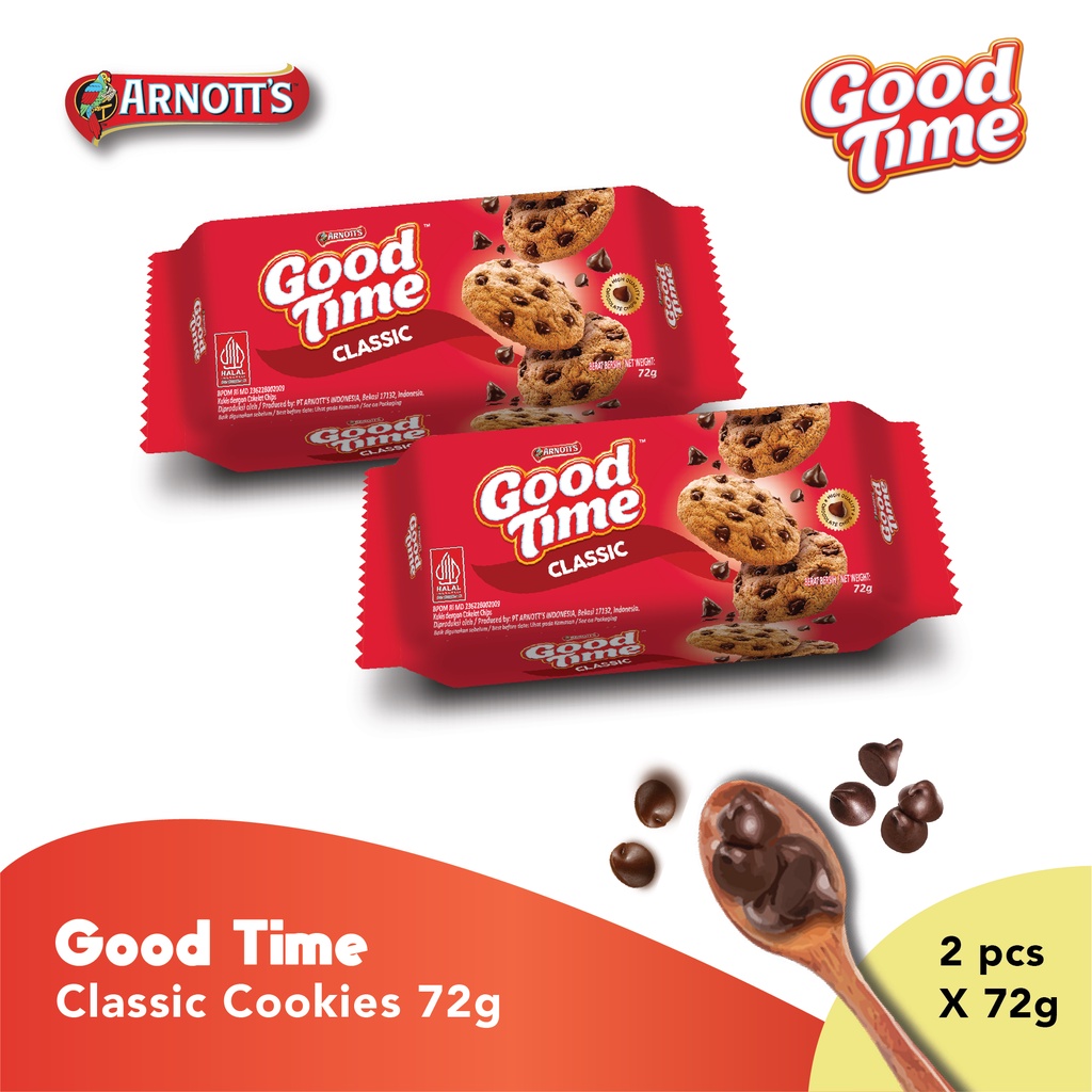 Jual Good Time Cookies Classic 72 gr Twinpack | Shopee Indonesia