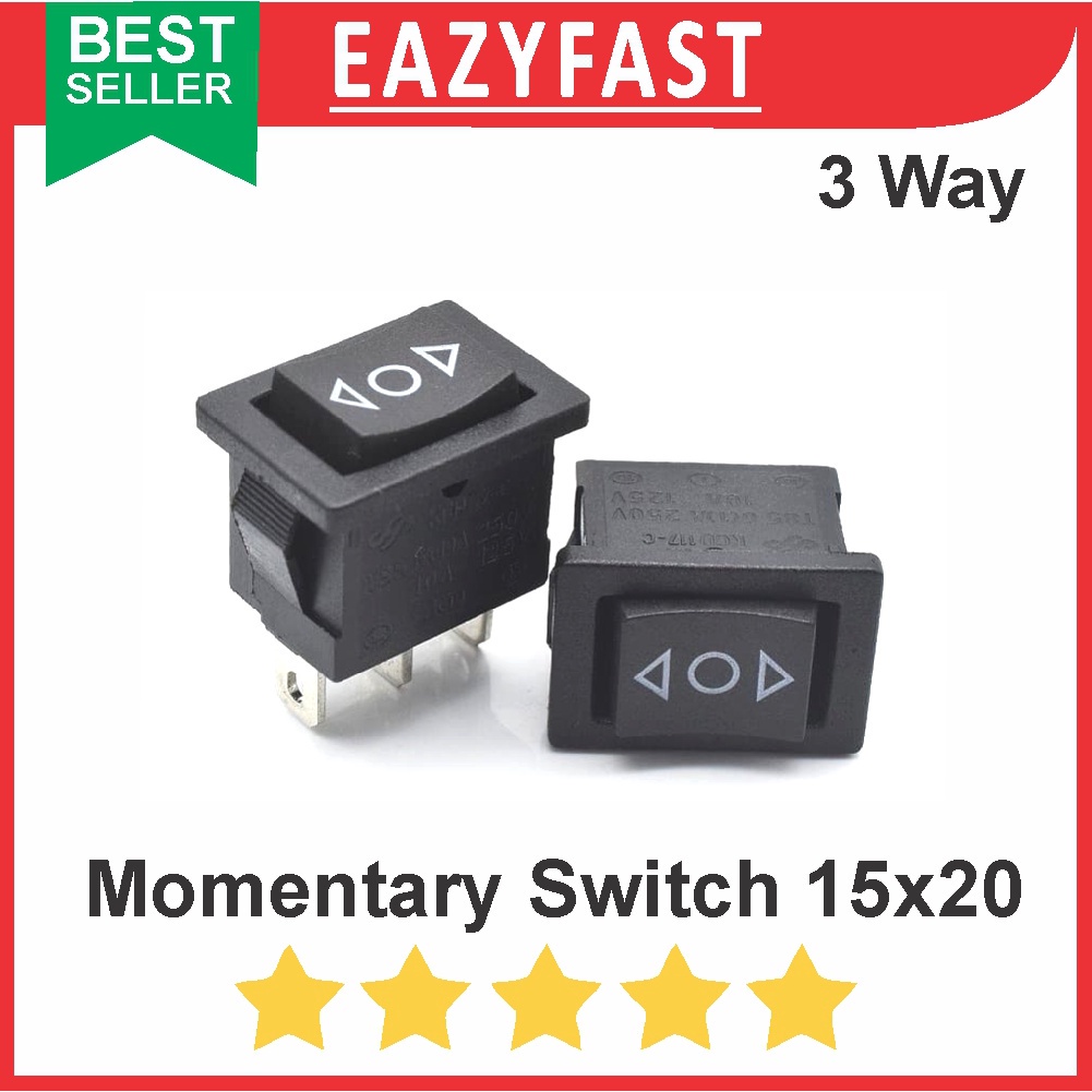 Jual Saklar Switch Momentary Kotak 2 arah 3 kondisi Maju Mundur Naik ...