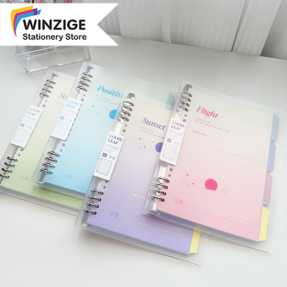 Jual Winzige A5 B5 Buku Binder Buku Tulis Sekolah Lucu Buku Loose Leaf ...