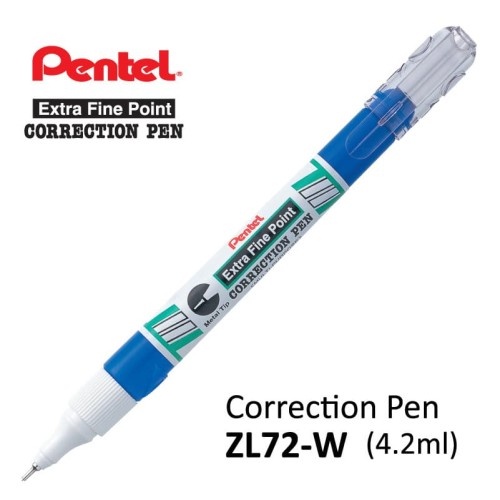Jual Correction Fluid Tipe x Cair Pentel ZL72-W Isi 4.2 ML Metal Tip X ...