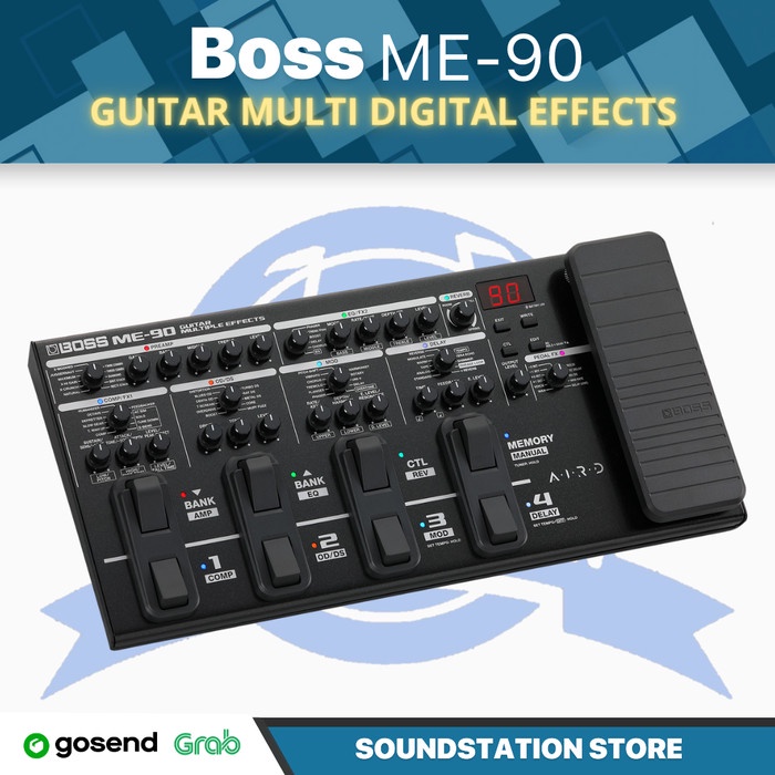 Jual BOSS ME-90 Guitar Multiple Digital Effects | Efek Gitar Pedal ME90 ...